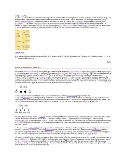 Pedigrees Lecture | PPT | Genetics | Science