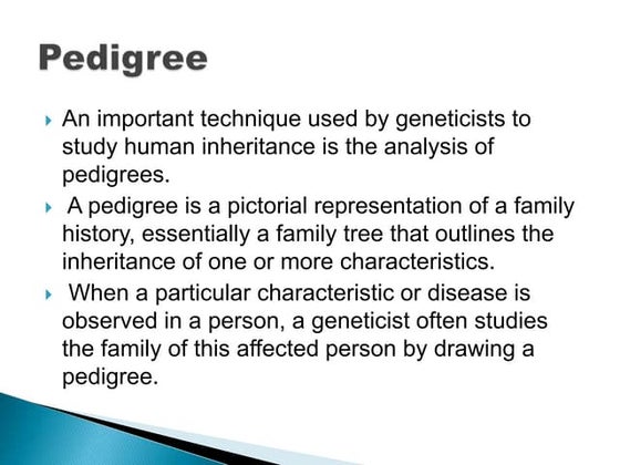 Pedigrees Lecture | PPT