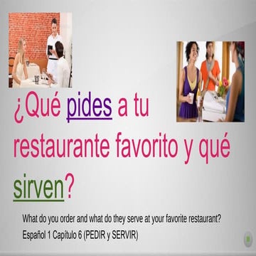 Pedir and servir | PPT