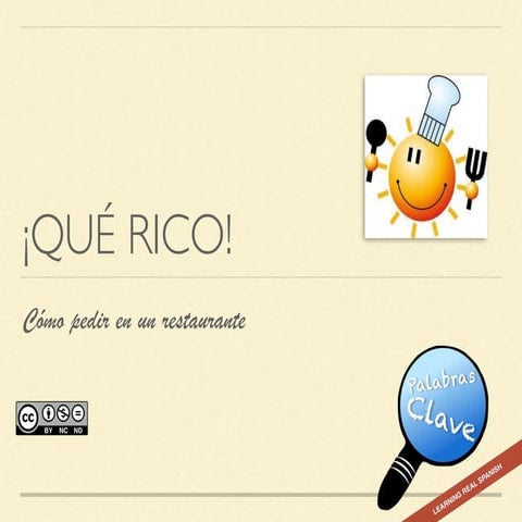 Pedir en un restaurante | PPT