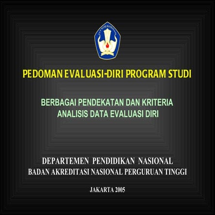 Pedoman evaluasi diri program studi | PPT