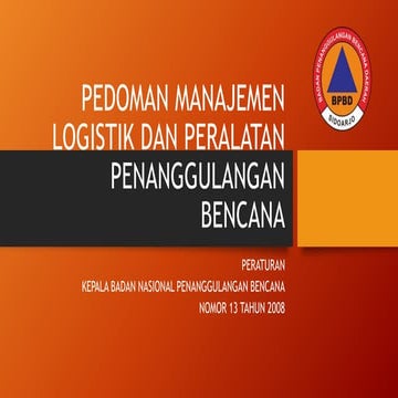 PEDOMAN MANAJEMEN LOGISTIK DAN PERALATAN.pptx