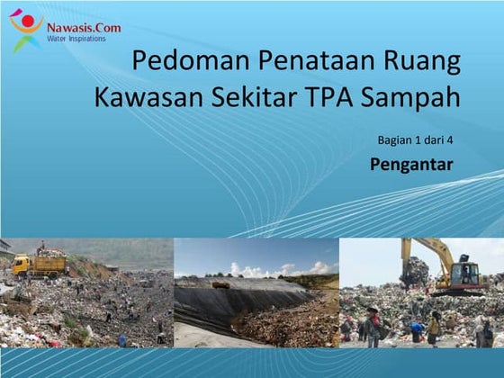 Pedoman perencanaan tpa ( metode sanitary landfill) | PDF