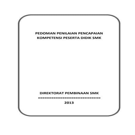 Pedoman penilaian smk final 3 | DOCX