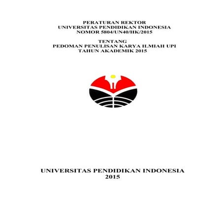 Pedoman penulisan karya ilmiah upi 2015 | PDF