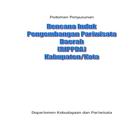 Pedomanrippda 140316020007-phpapp02 | PDF