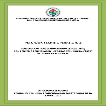Pedoman teknis tpid | PDF