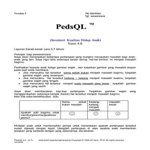 Ped ql 5 7 th | DOCX