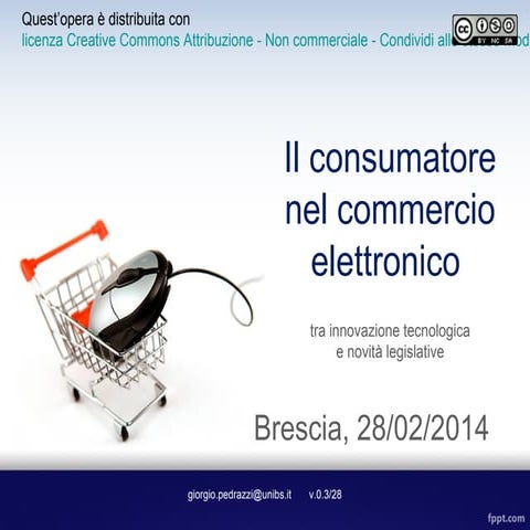 Il consumatore nel commercio elettronico | PPT