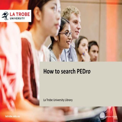 How to search PEDro | PPTX