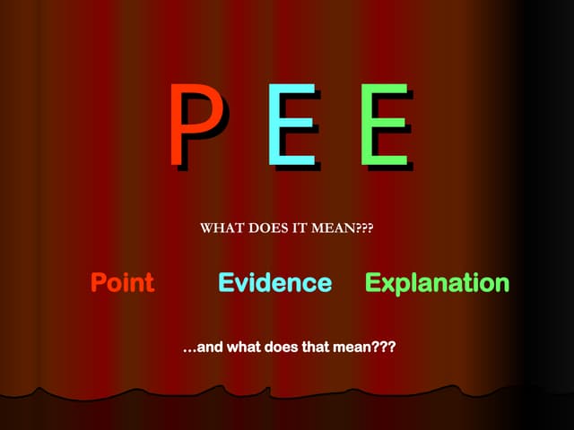 Pee paragraphs | PPTX