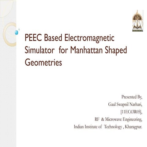 Peec Based Electromagnetic Simulator Ppt