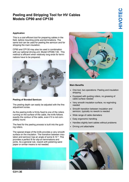 Cable Jointing Tools - Cable Core Wedges | PDF