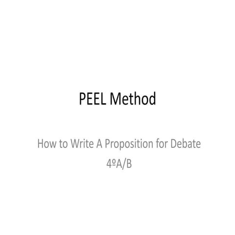 Peel Method | PPTX