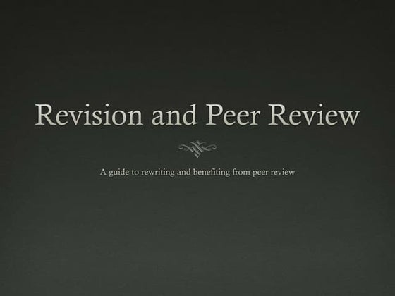 Guided Peer Editing Exercises | PPT