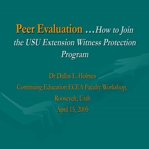 Peer Evaluation 0405 | PPT