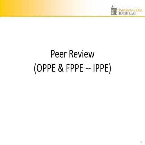 Ongoing & Focused Professional Practice Evaluation | PPTX