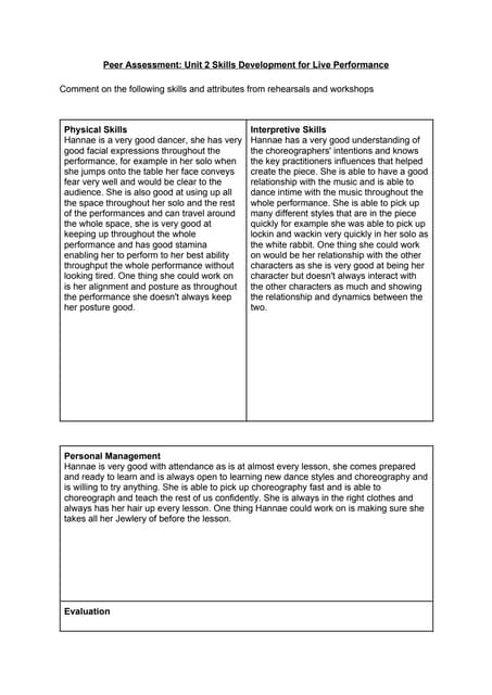 Rubric for folk dance | DOC | Education