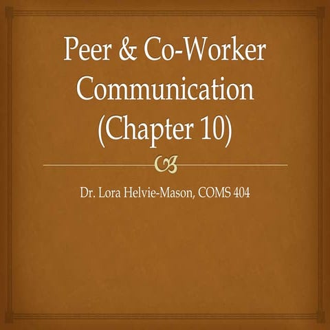 Superior subordinate communication (chapter 9) | PPTX