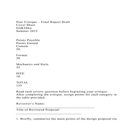 Peer Critique – Final Report DraftCover SheetEGR386wSummer.docx