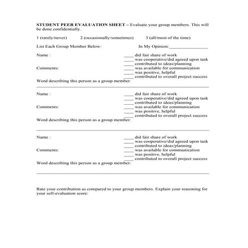 Peer eval | PDF