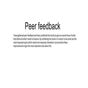 Peer feedback | PPT