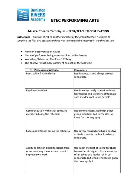 Rubric for folk dance | PPT