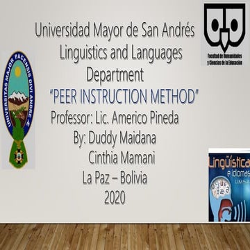 Peer instruction method | PPT