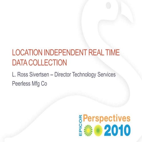 Real Time Data Collection for the Manufacturing Shop Floor | PPTX