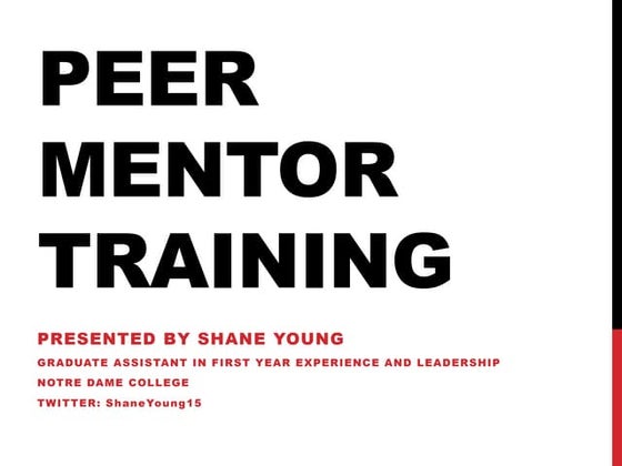 Peer mentoring | PPTX