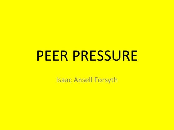 Peer pressure | PPTX