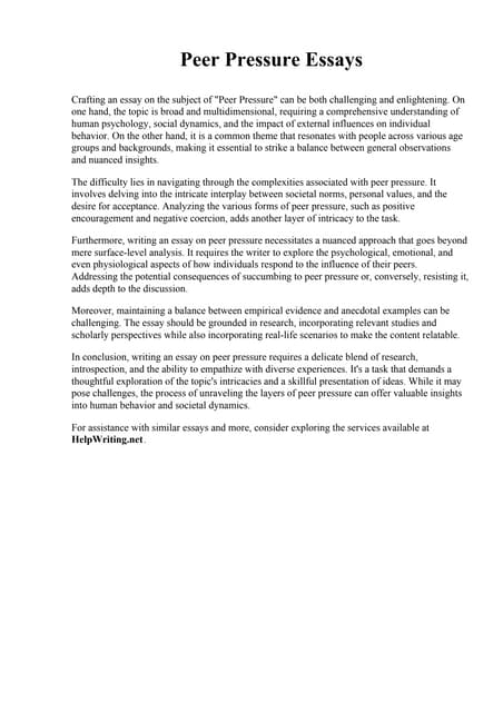 Essay Peer Pressure.pdf