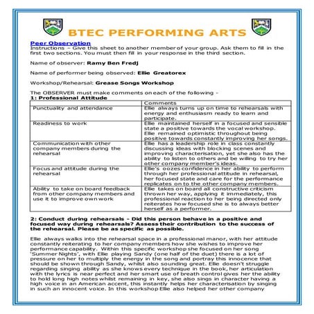 Peer observation betsy | DOCX