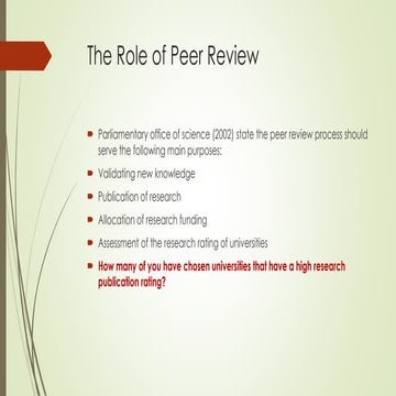 Peer review | PPT