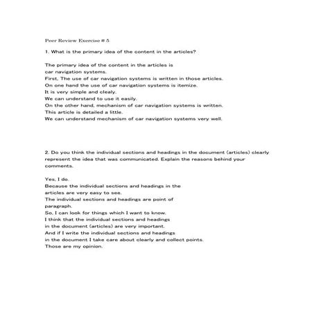 Peer review exercise #5 | PDF