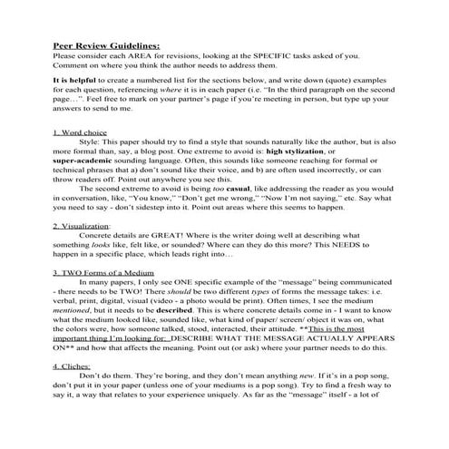 Peer review guidelines | PDF