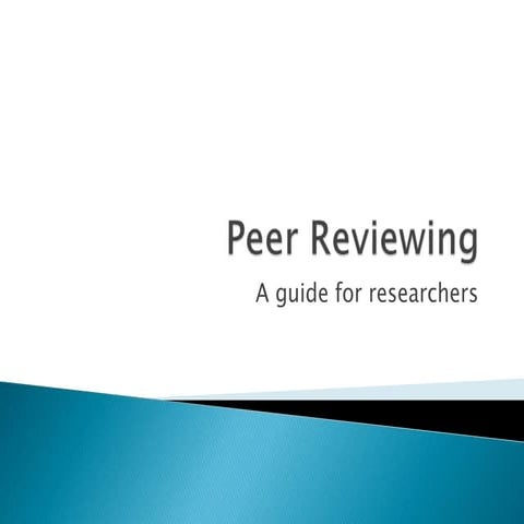 Peer reviewing | PPT