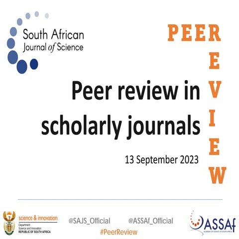 Peer review in scholarly journals | PPT