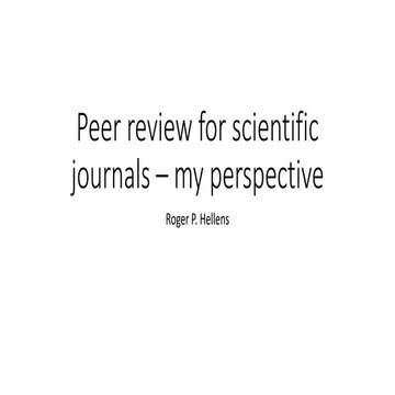 Peer review workshop | PPTX