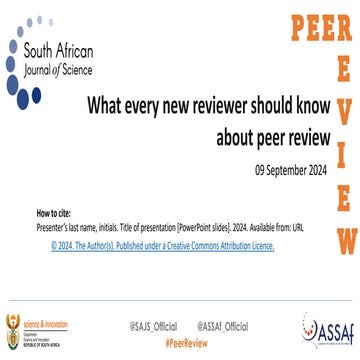 What every new reviewer should know about peer review | PDF