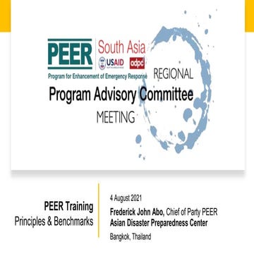PEER Training Standards | PPTX
