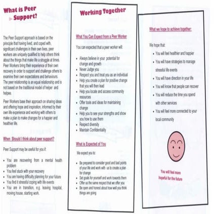 Mental Health Peer Support Brochure | PDF