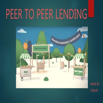 Peer to peer lending | PPTX