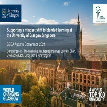 Supporting a mindset shift to blended learning by Gareth Peevers ...