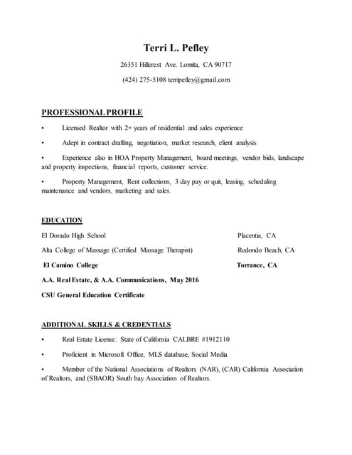 Pamela Armbrister Resume 2015 | PDF