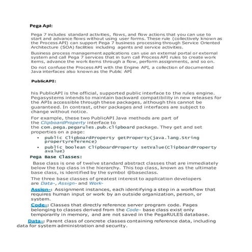 Pega overview | DOCX