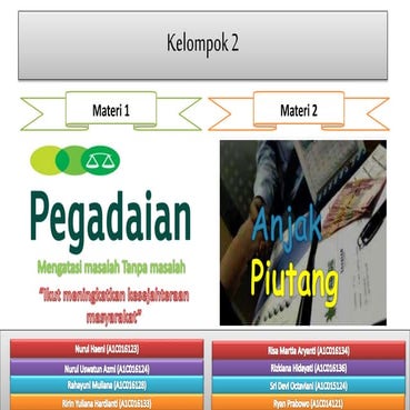 Pegadaian dan anjak Piutang | PPT