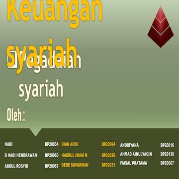 Pegadaian syariah.pptx sedikit informasi tentang pegadaian syariah. | PPT | Free Download