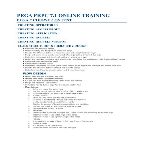 PEGA Activity and Its Methods | PPTX