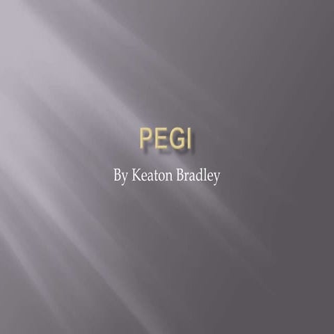 Pegi research | PPTX